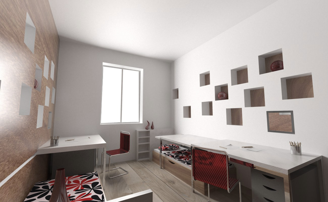 STUDENT´S ROOM - INTERIOR - JuicyFolio